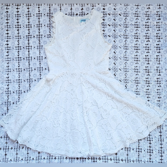 Tween Diva | Dresses | Tween Diva White Lace Dress | Poshmark